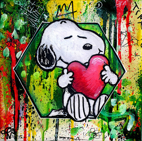 Snoopy Pop Art Street Art Graffiti Sur Toile Originale Unique by ...