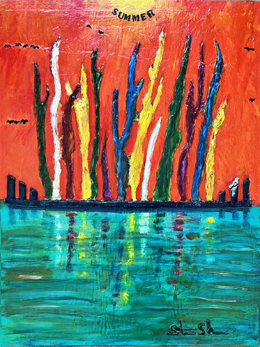 Summer by Steve Shear (2025) : Painting Oil on Wood - Singulart