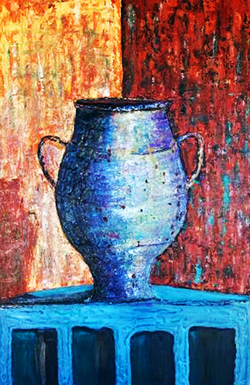 The Vase of Many Colors by Steve Shear (2022) : Painting Oil on Wood ...