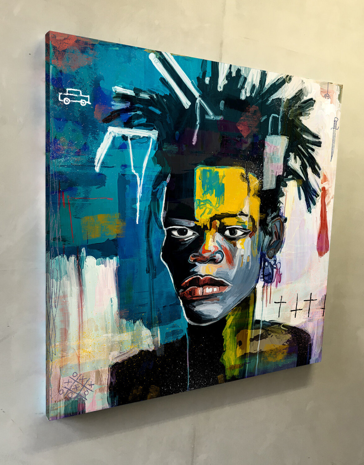 Jean-Michel Basquiat im Stil von Jean-Michel Basquiat by Holger Mühlbauer-Gardemin (2023 ...