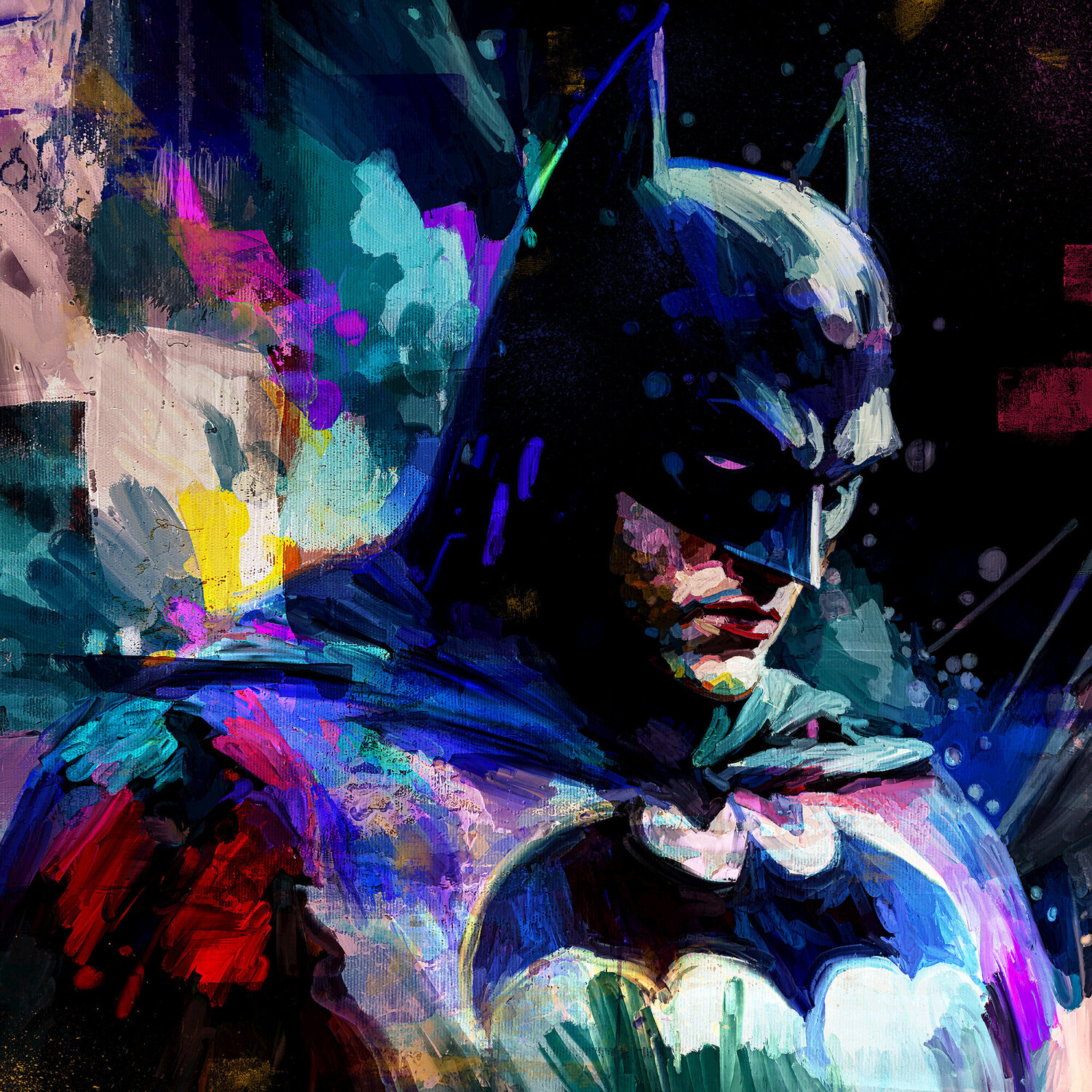 Abstract Batman Artwork