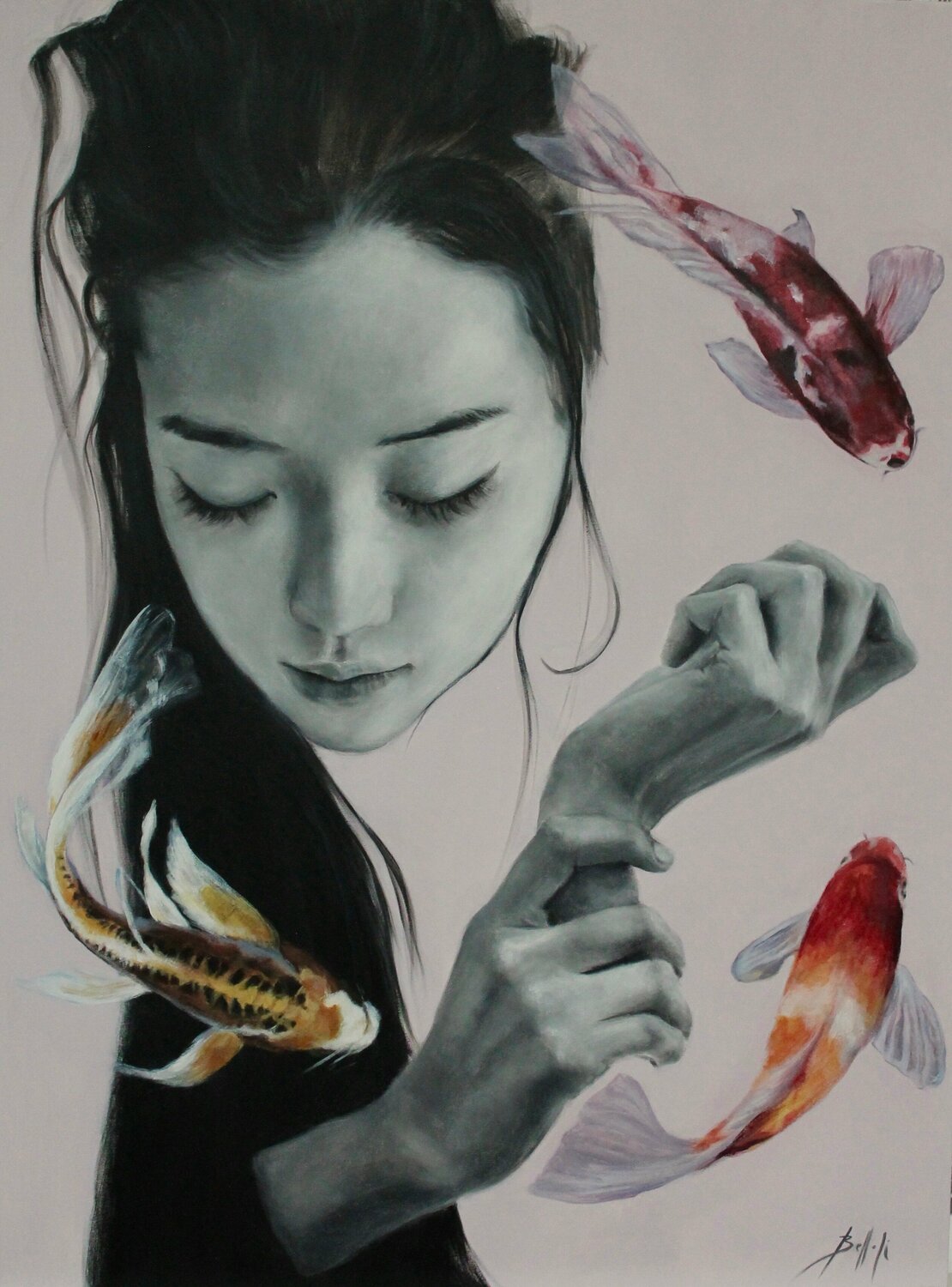 Lo stagno / The pond by Federica Belloli (2021) : Painting Acrylic on ...