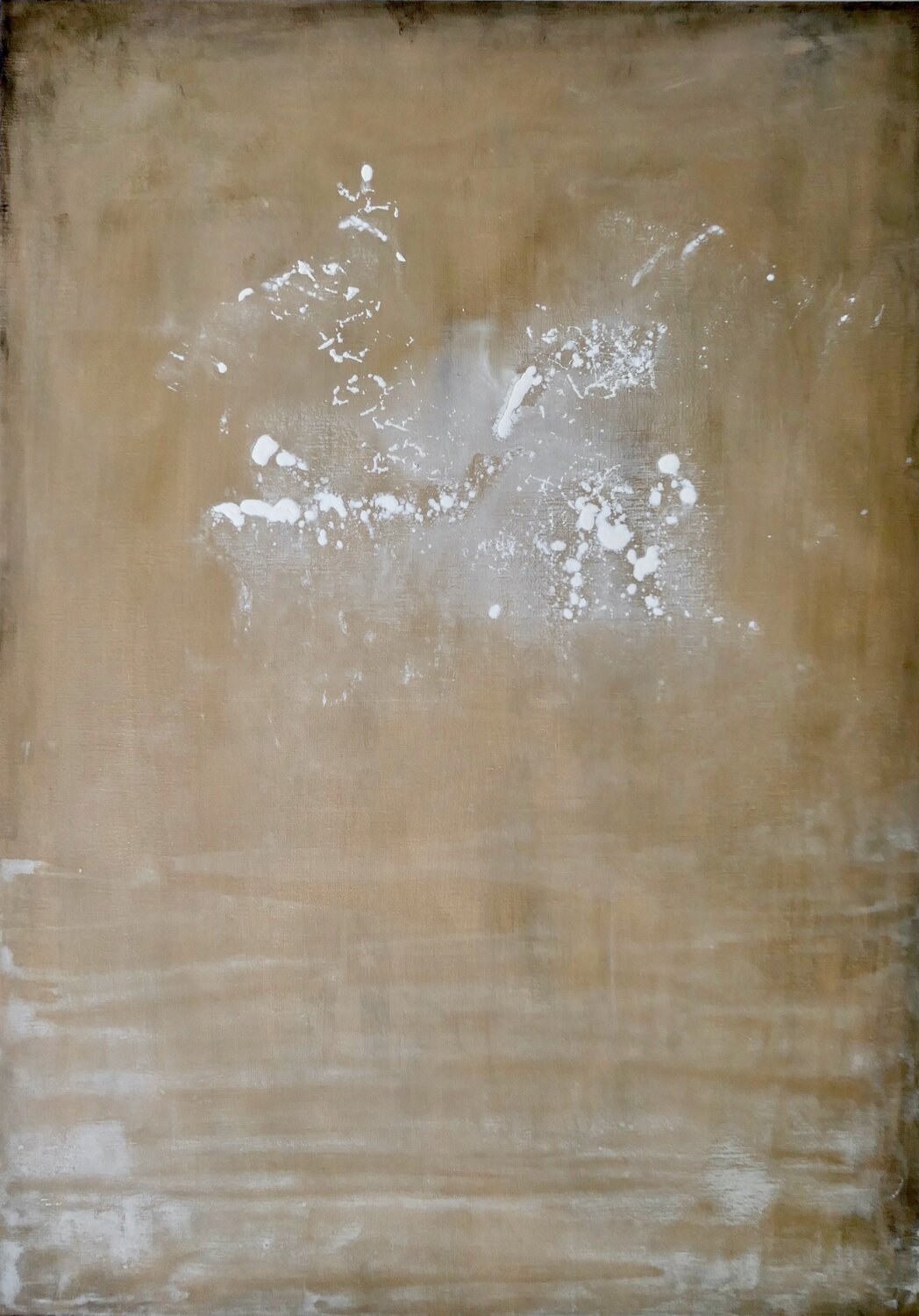 Blanc, ocre by Farid BELLAL (2024) : Painting Acrylic on Canvas - Singulart
