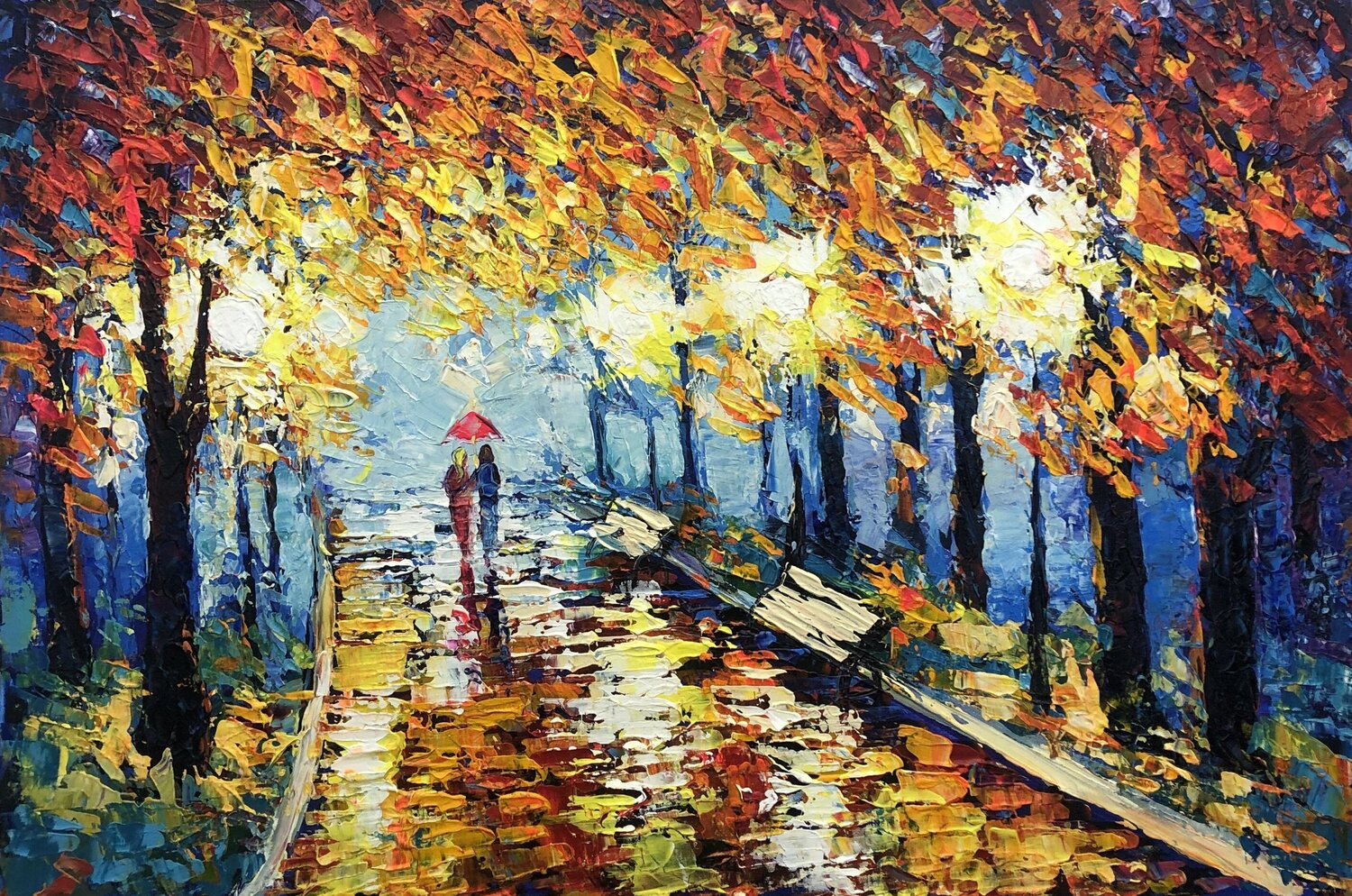 Autumn Reverie by Mykola Zorin (2024) : Painting Acrylic, Oil on Canvas ...