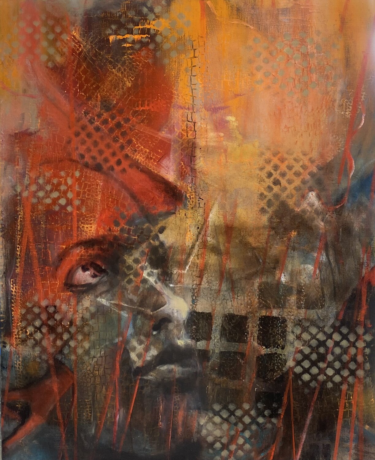 Erleuchtung by Vreni Knott (2025) : Painting Acrylic, Oil on Canvas ...