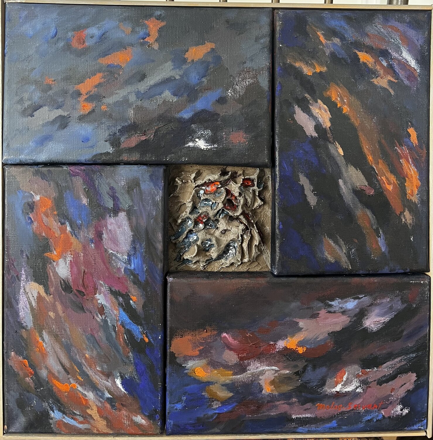 Éclats 13 de Odile Molas-Servant (N.D) : Peinture Huile, Émail sur ...