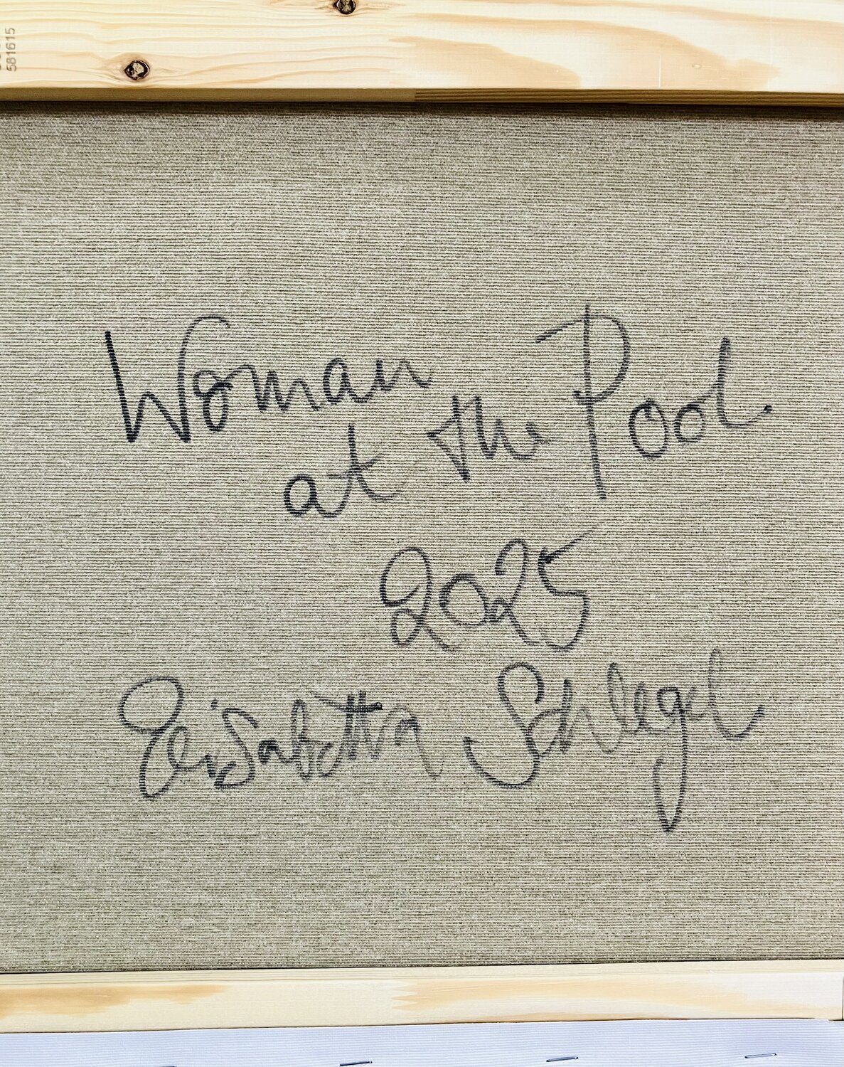 AT THE POOL by Elisabetta Schlegel (2025) : Painting Acrylic on Canvas ...