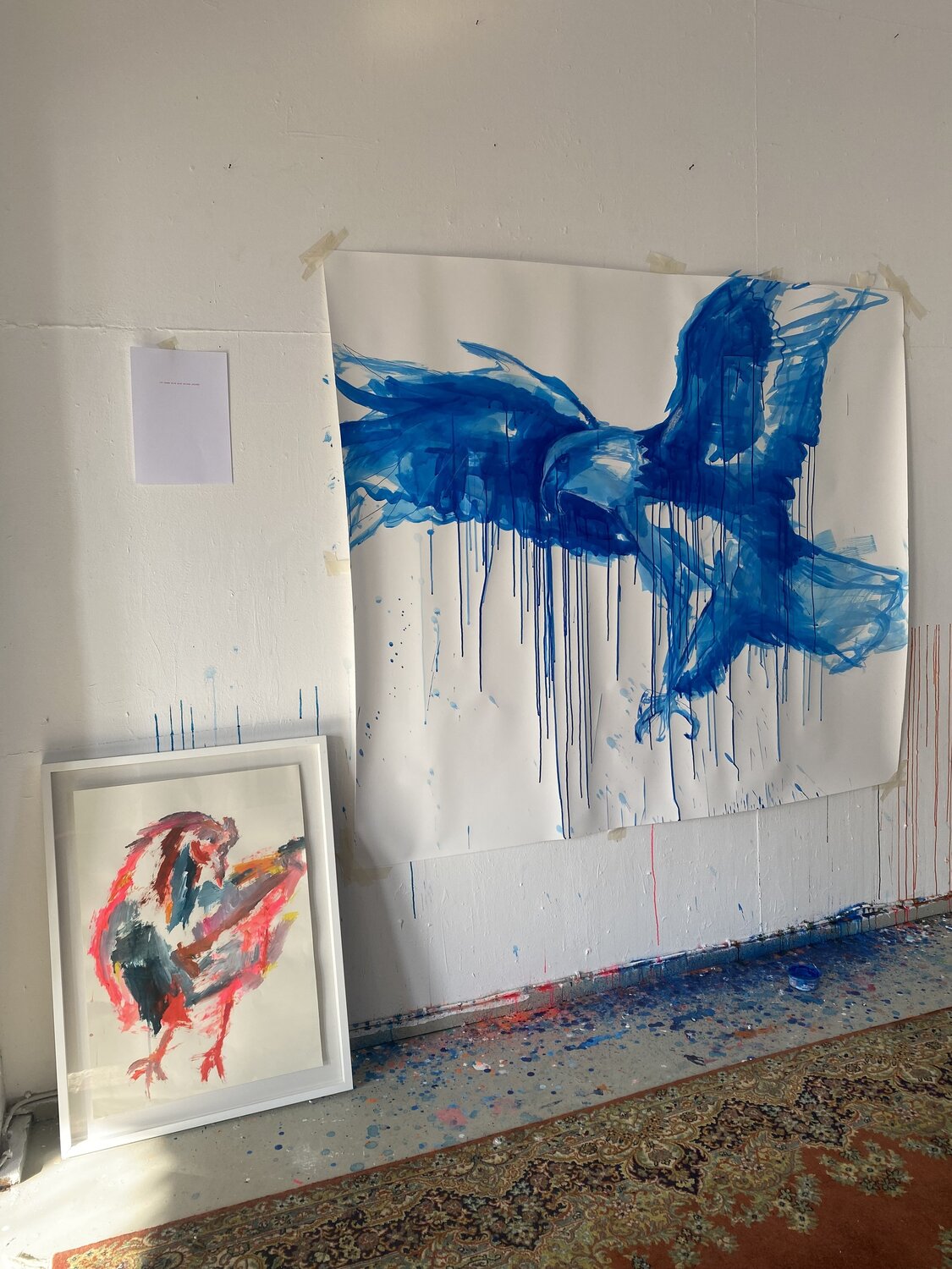 Chick von Thea Altmann (2024): Malerei Acryl auf Papier - Singulart