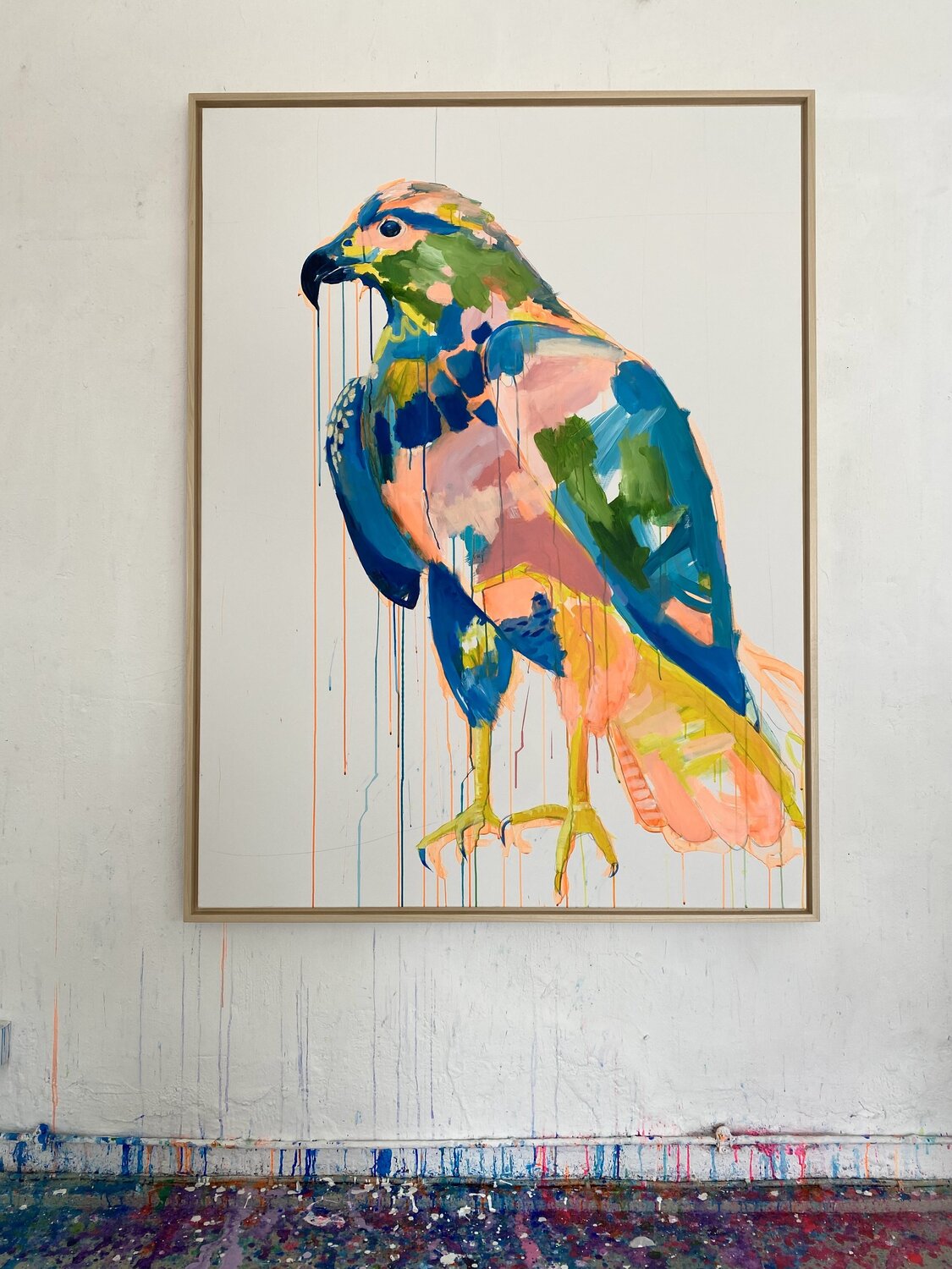 Falcon von Thea Altmann (2024): Malerei Acryl auf Leinwand - Singulart