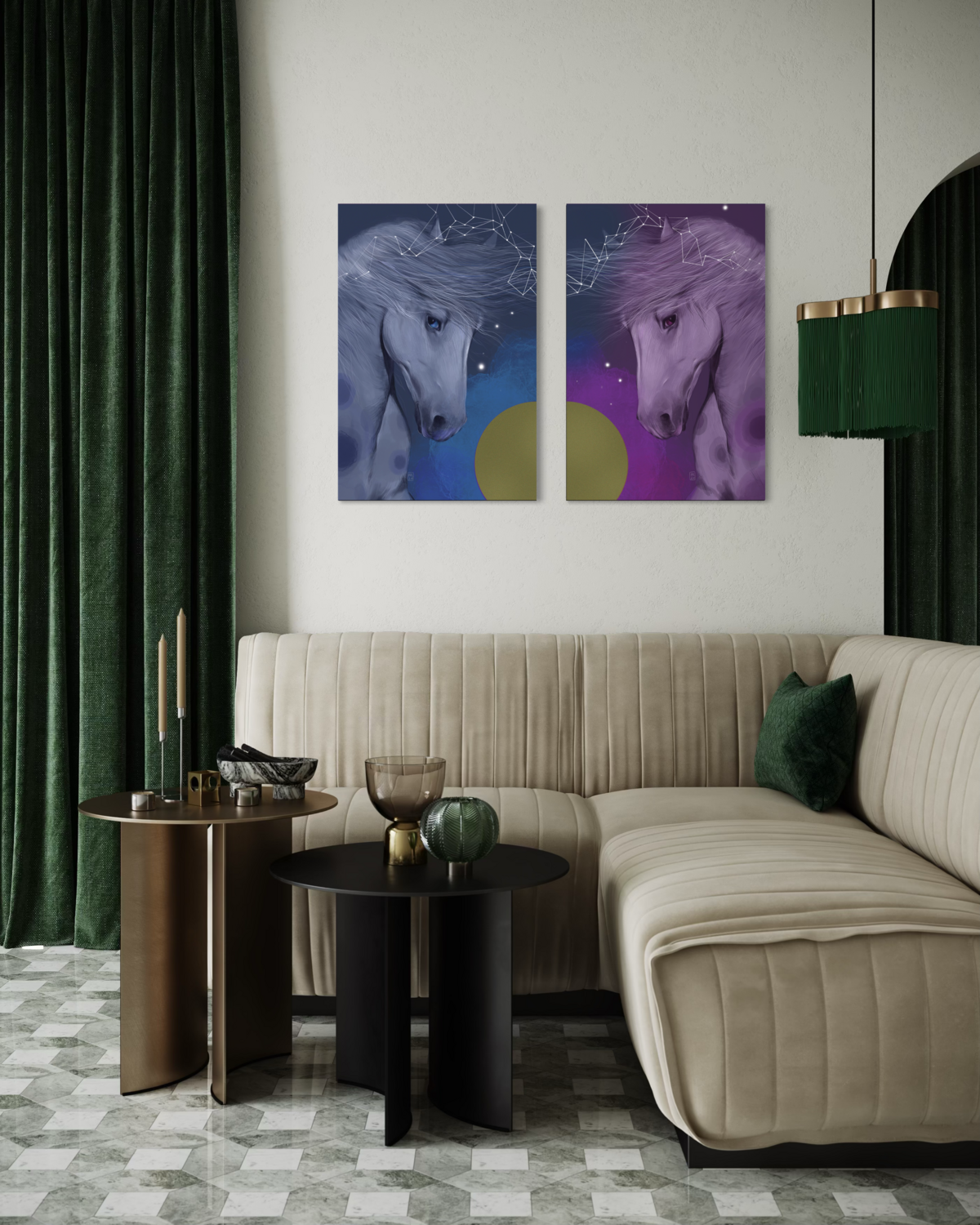 Our Connection. diptych by Natalia Nik (2024) : Other Media Collage ...