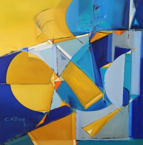 The Secret von Clari Netzer (2024): Malerei Öl auf Leinwand - Singulart