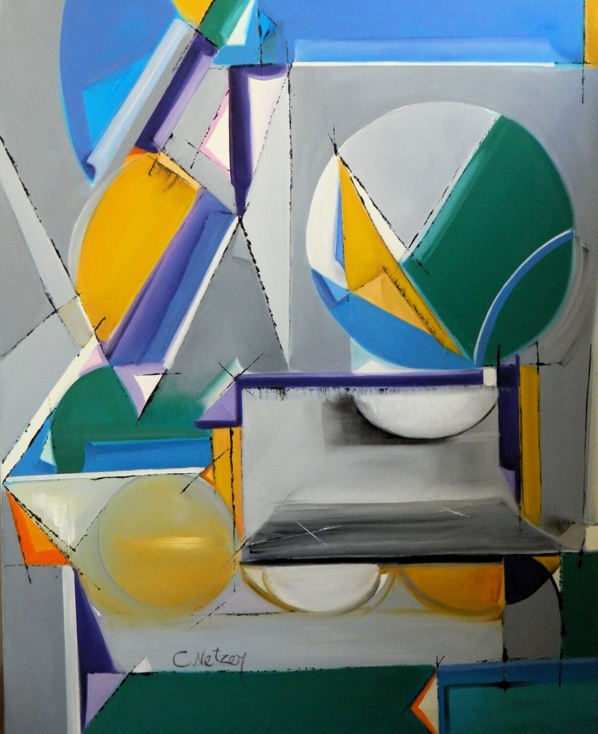 The Secret von Clari Netzer (2024): Malerei Öl auf Leinwand - Singulart