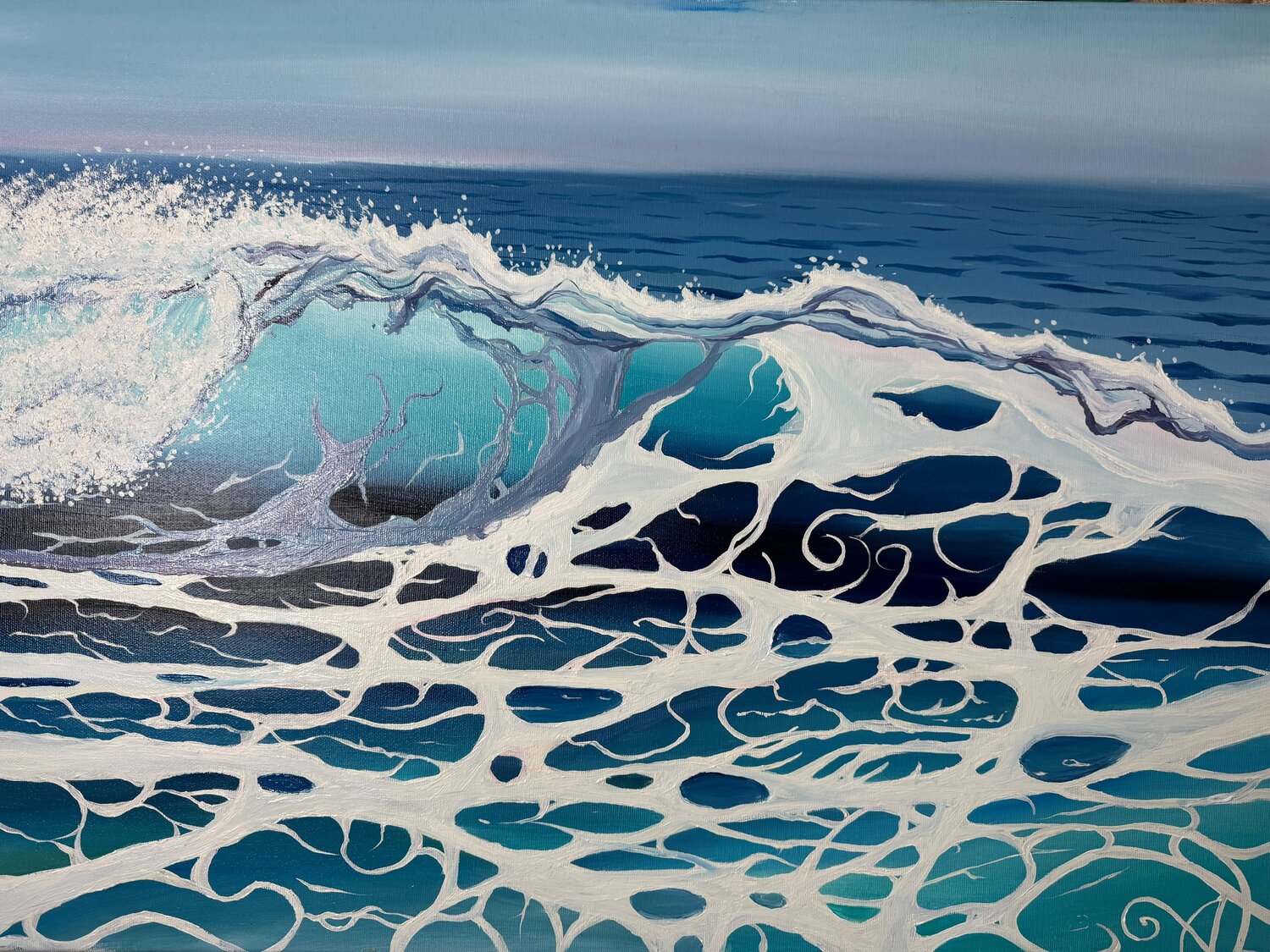 Haos of harmony wave de Alexander Aleksyuk (2025): Pintura Óleo en ...