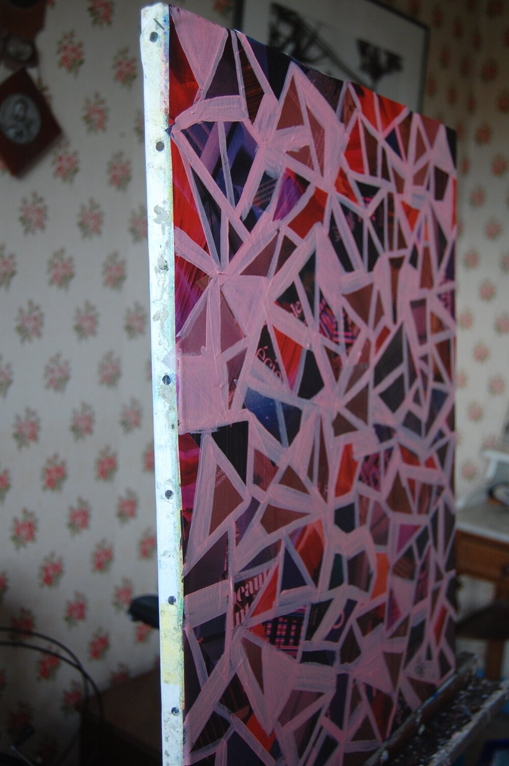 UTOPIA XII by JACQUES LACOURREGE (2026) : Painting Acrylic, Collage on ...