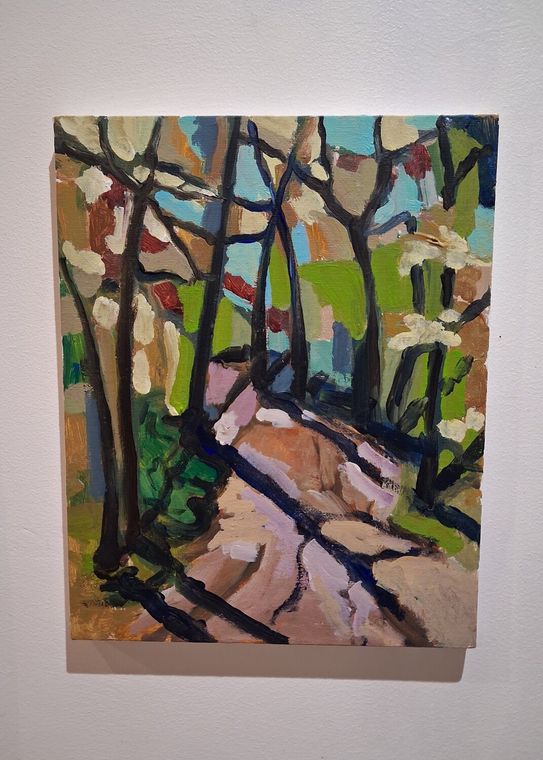 L ÉTÉ EN FORÊT von Annie Vandemalle (2025): Malerei Acryl auf Leinwand ...