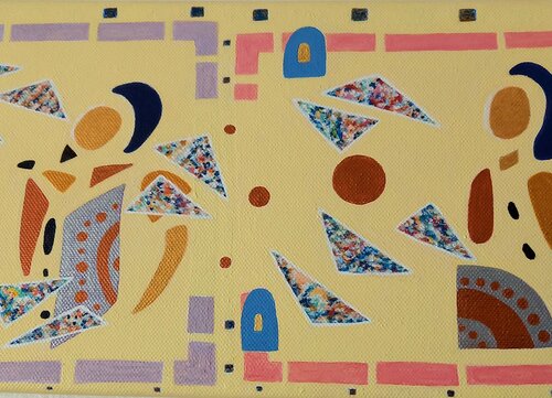 Union sacrée sur fond de cinéma ( centre de la toile ) de Jane Barthès ...