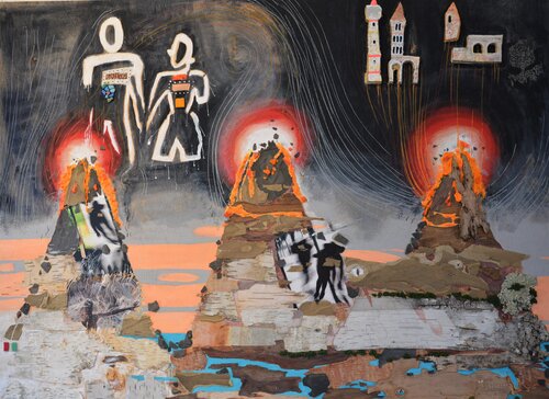 The adolescent von Pier Forlano (2020): Malerei Acryl, Nessel auf ...