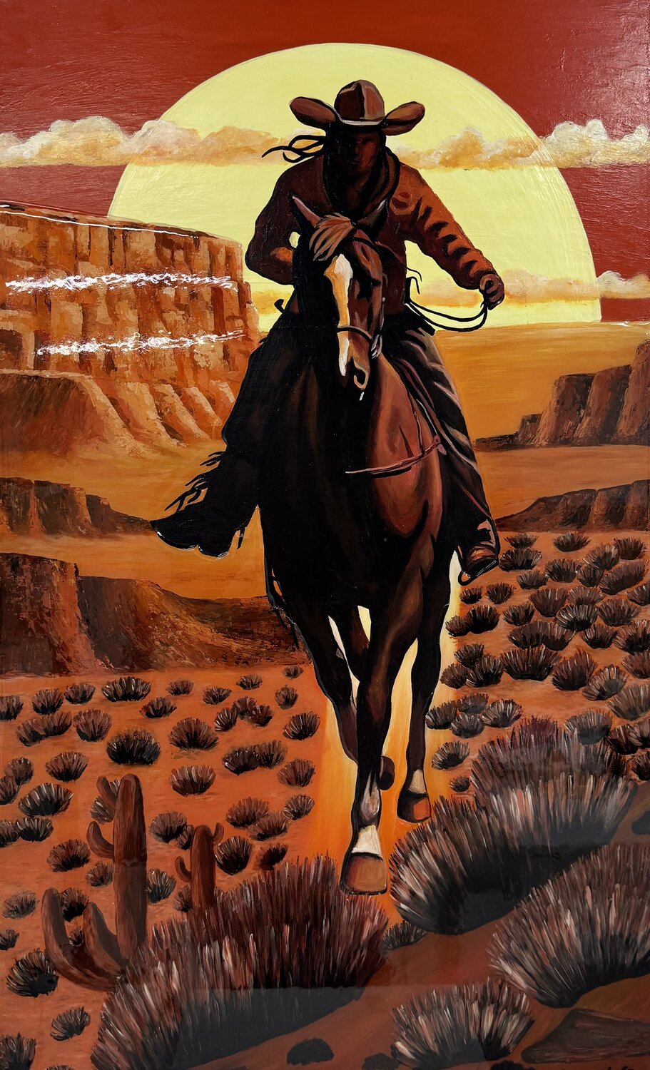 Wild West Spirit de Keti Art (2024): Pintura Acrílico, Resina en Madera ...