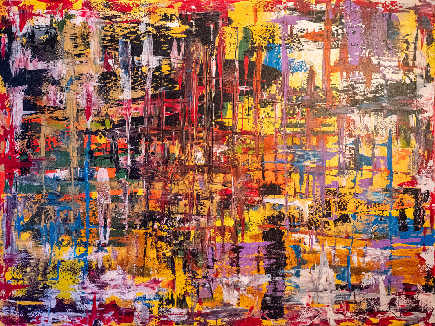 Urban Symphony de David Immanuel Levi (2023): Pintura Acrílico en ...