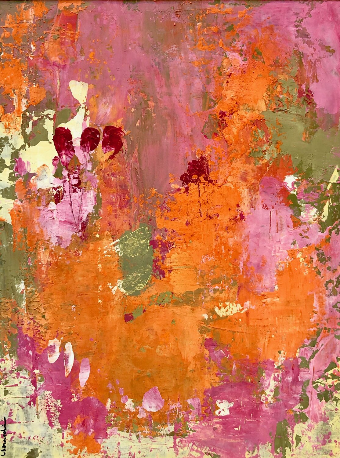 3040-1 by Laurence Moracchini (2023) : Work on Paper Acrylic, Pigments ...