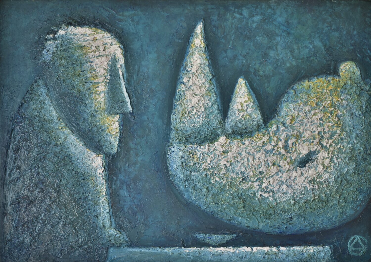 Mein Freund by Dmitri Svetchnikov (2017) : Painting Oil on Canvas ...