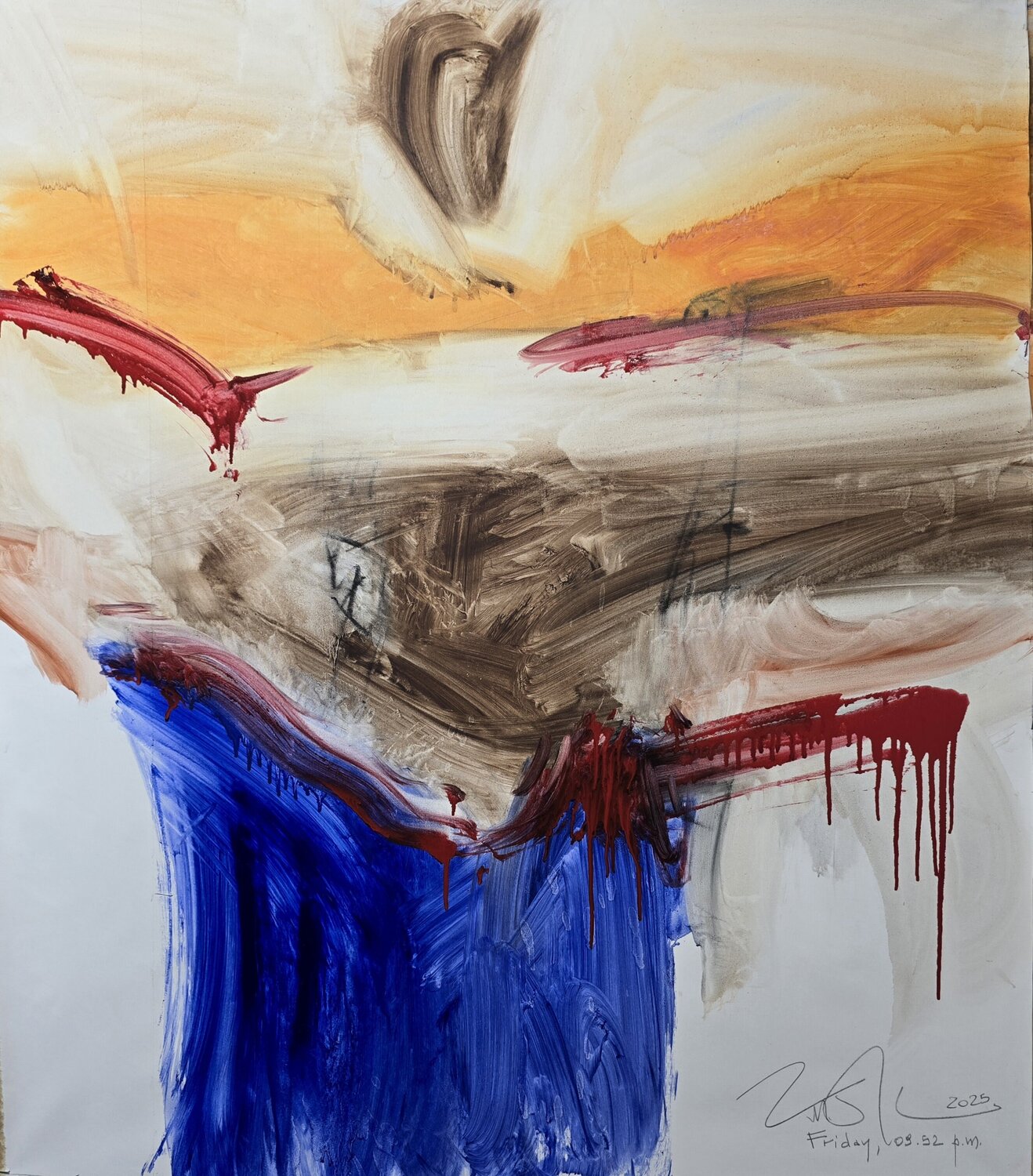 Friday, 09.52 p.m. by Vittorio Alberto Roberto (2025) : Painting Oil ...