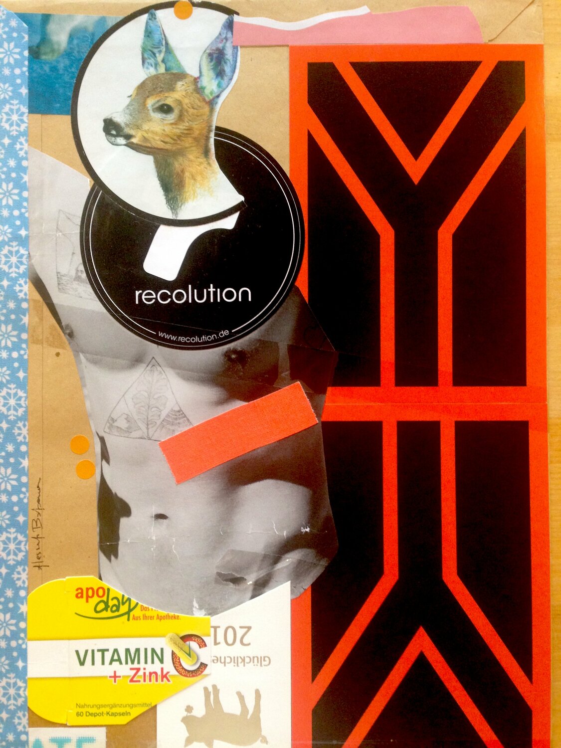 Cremaster 6 by Alessandro Barbarossa (2018) : Work on Paper Collage on ...