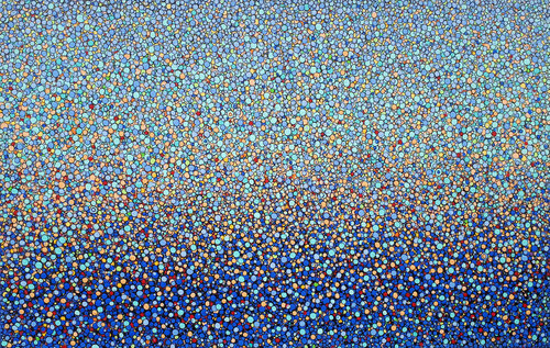 AquaAqua, Diptychon aus Farbzone Ultramarin 11 und 12 by Friedhard Meyer (2021) : Painting ...