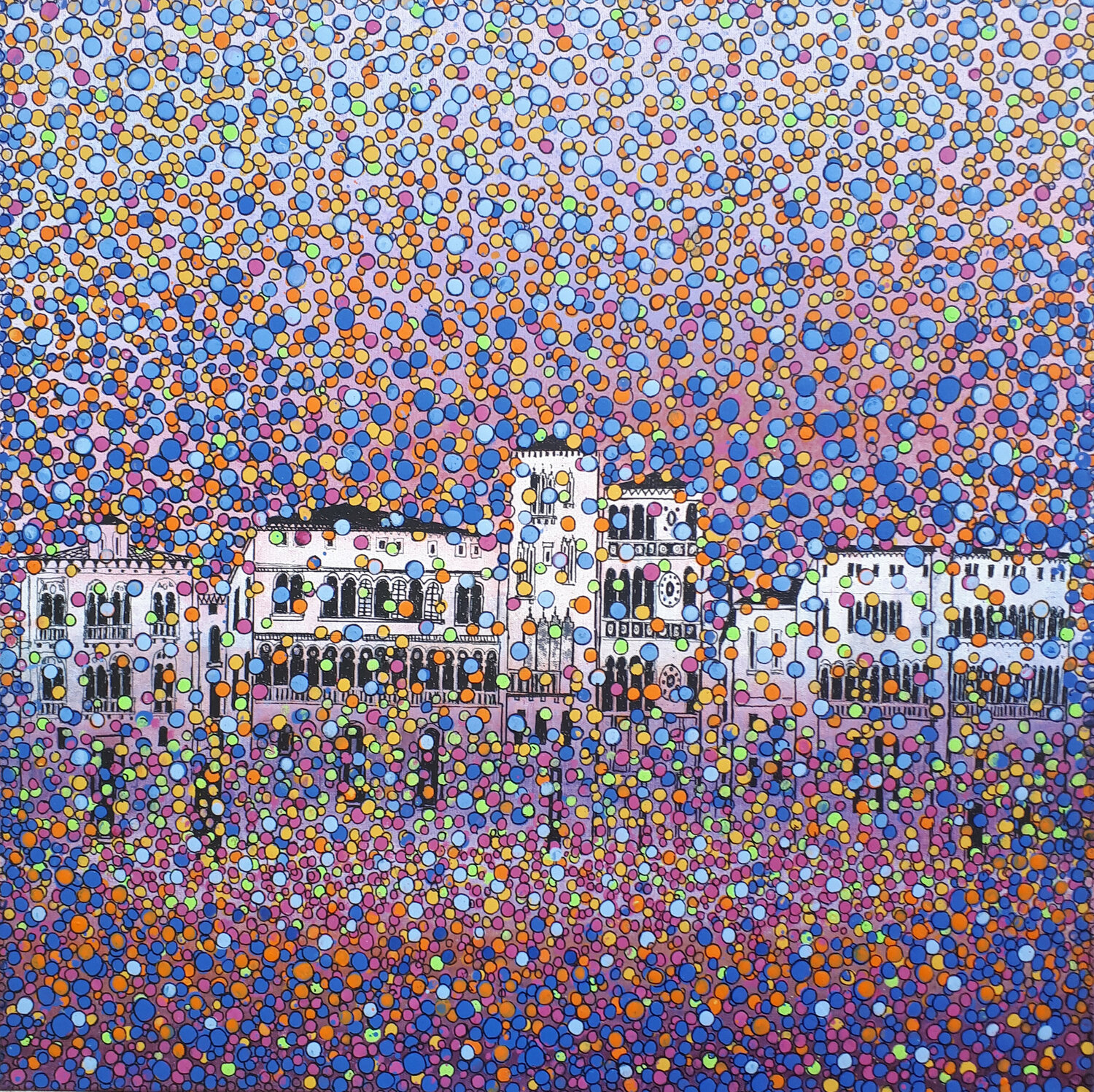 Palazzo Dario , Venedig de Friedhard Meyer (2024) : Peinture Acrylique sur Toile - Singulart