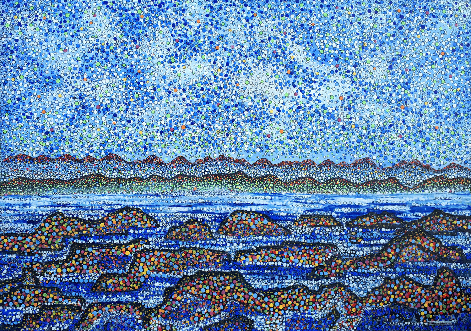 Feuerberge by Friedhard Meyer (2025) : Painting Acrylic on Canvas - Singulart