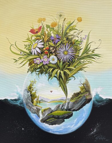 Der Zauber der Welt by Carl Röhrig (2025) : Painting Acrylic on Canvas ...