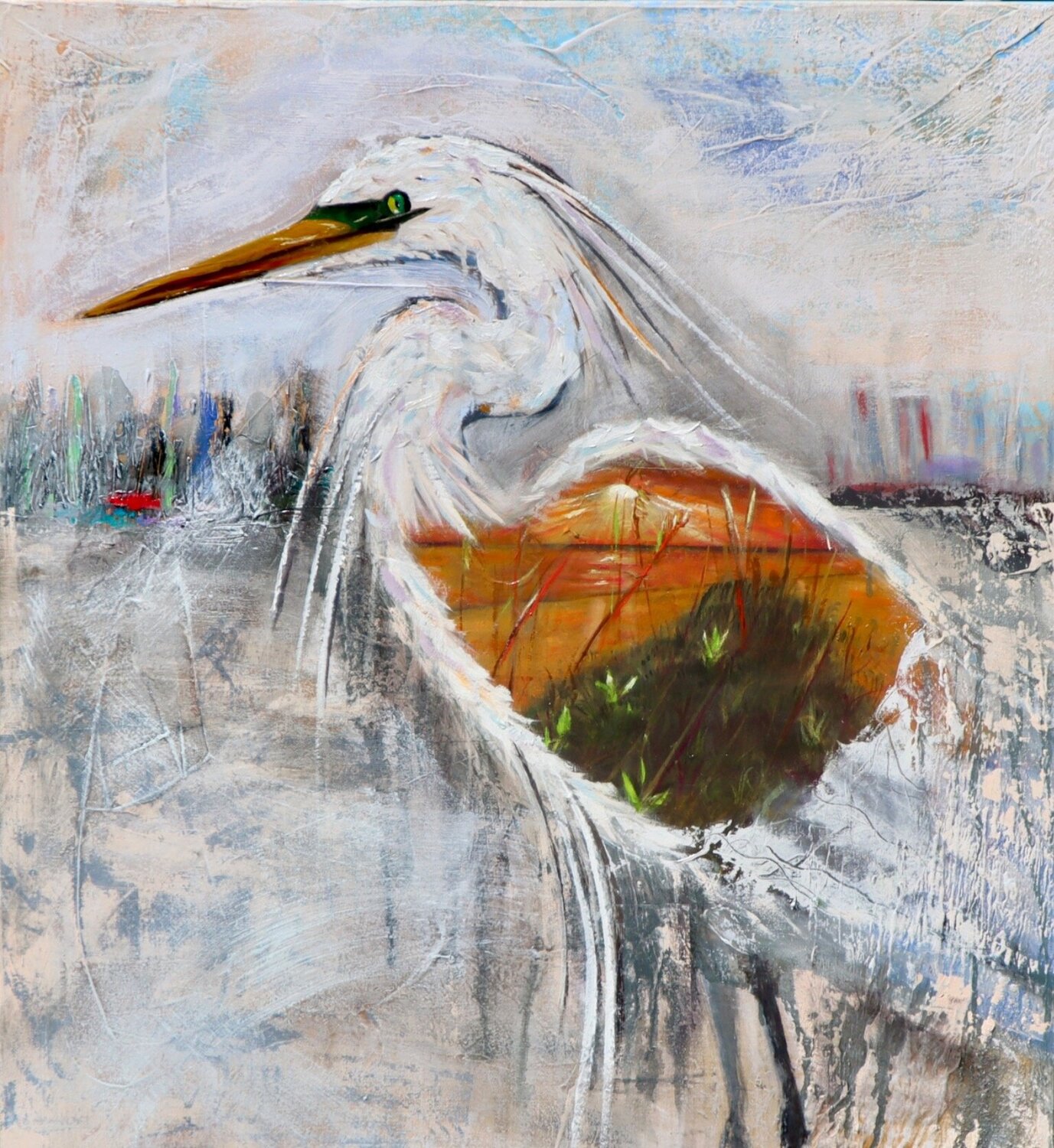 Last Glow by Diana Jaffe (2025) : Painting Oil on Canvas - Singulart