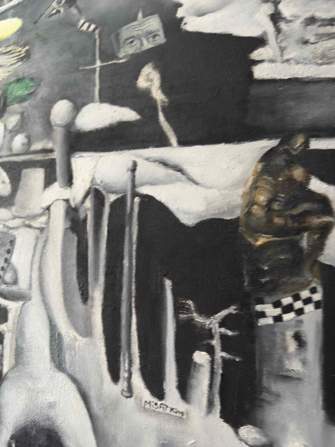 Misfit King by Tommy Knudson (2025) : Painting Oil, Ink on Linen ...