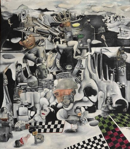 Misfit King by Tommy Knudson (2025) : Painting Oil, Ink on Linen ...