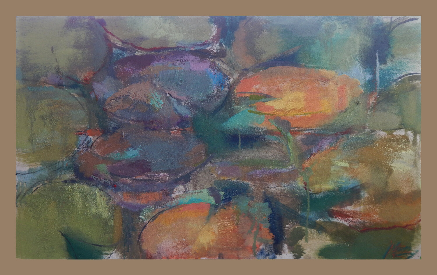 Water lilies by Natalia Basil (2025) : Painting Oil on Wood - Singulart