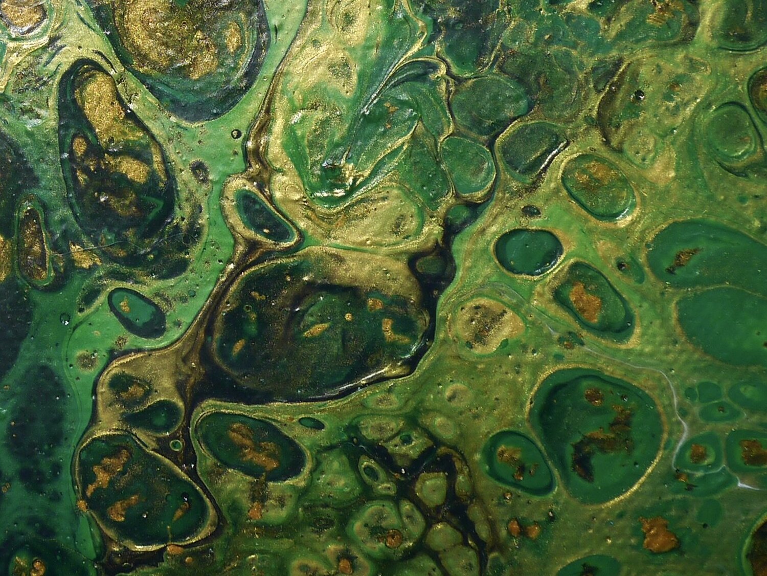 Moos-Geflüster ( Fluid Art ) by Anja Semling (2026) : Painting Acrylic ...