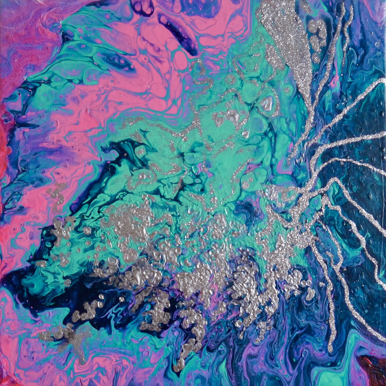 FluidART Hypnotic III. de Anja Semling (2025) : Peinture Acrylique sur Toile - Singulart