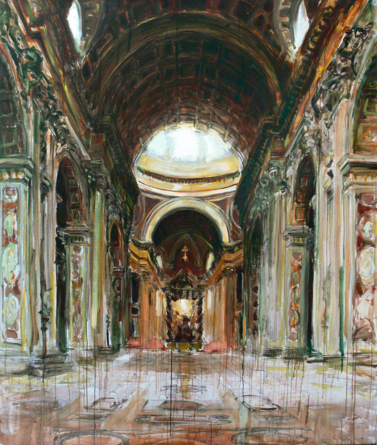 Petersdom de Markus Schlee (2011): Pintura Acrílico, Óleo en Lino ...