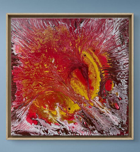 Sky & Avatars 135 by Amarindra Rana (2025) : Painting Acrylic on Canvas ...