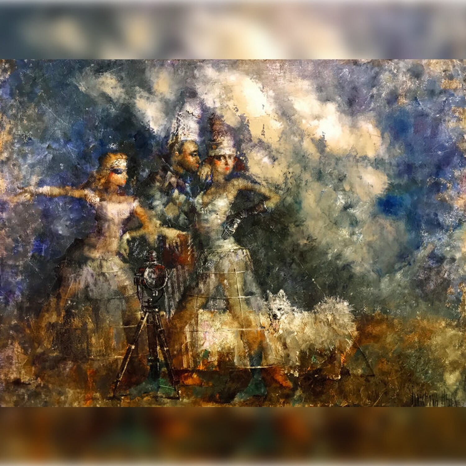 Triangle – The Geometry of Love von Helen Illichova (2017): Malerei Öl ...