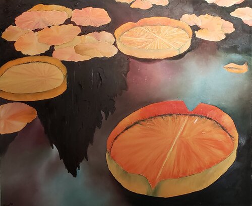 Floating de Barbara Bugg (2023) : Peinture Huile sur Toile - Singulart