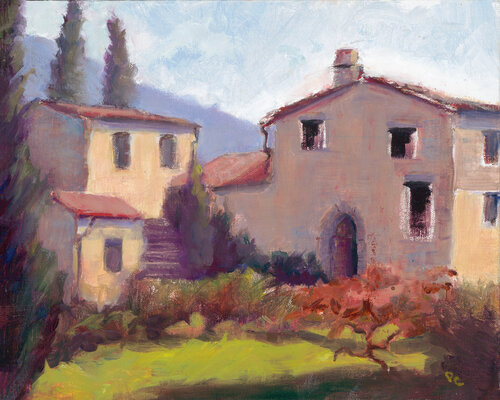 Terracota Glow de Peggy Christiansen (2024) : Peinture Huile sur Lin ...