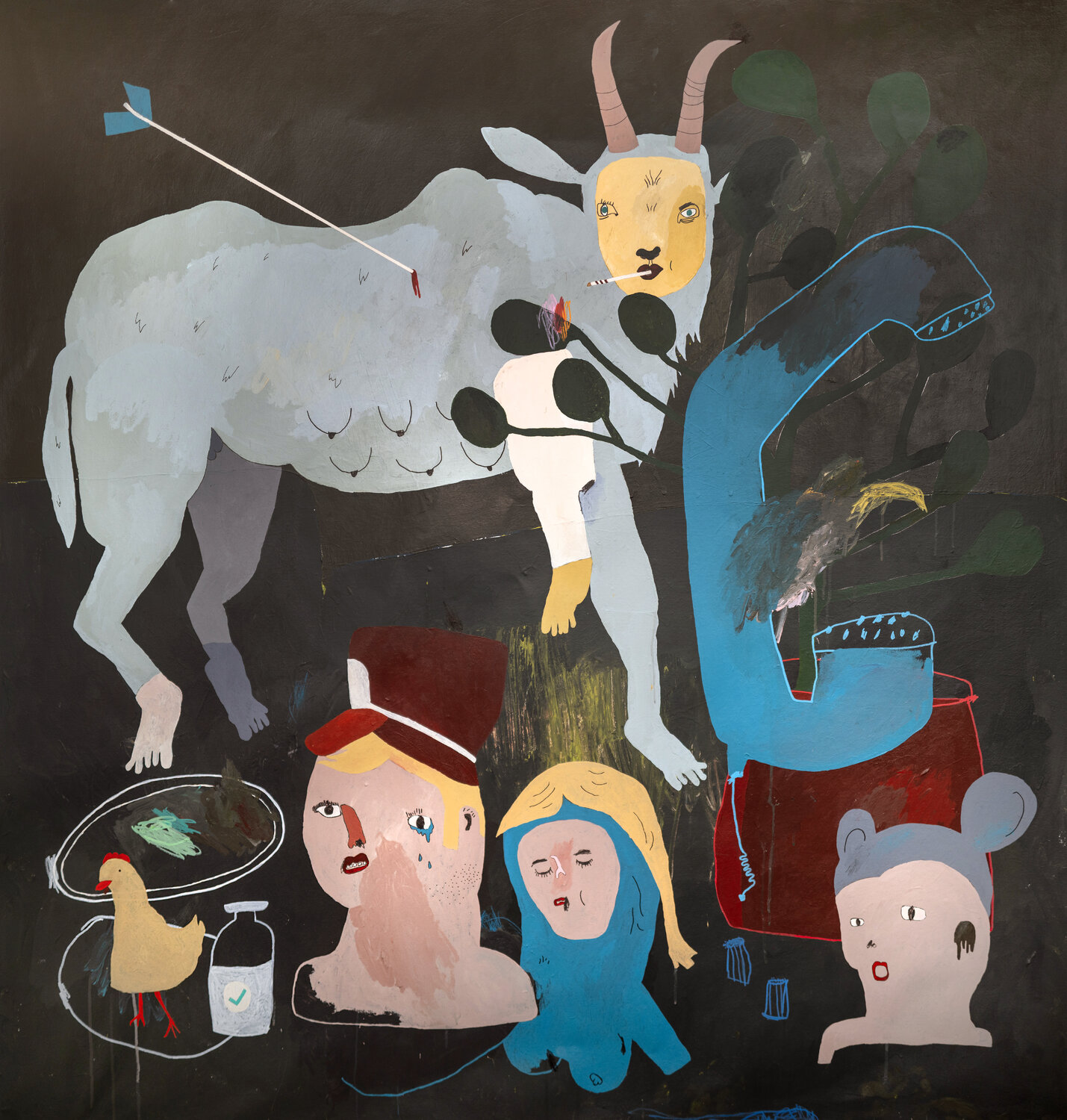 The Leads de David Kurtz (2025): Pintura Acrílico en Lienzo - Singulart