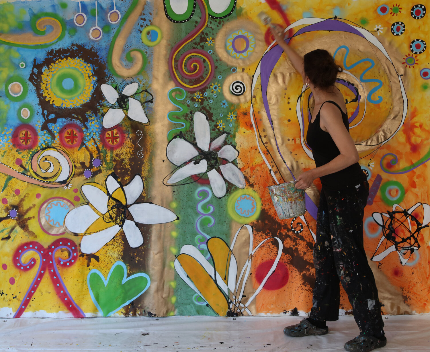 Basorra by Maria Moretti (2022) : Painting Acrylic, Oil on Canvas ...