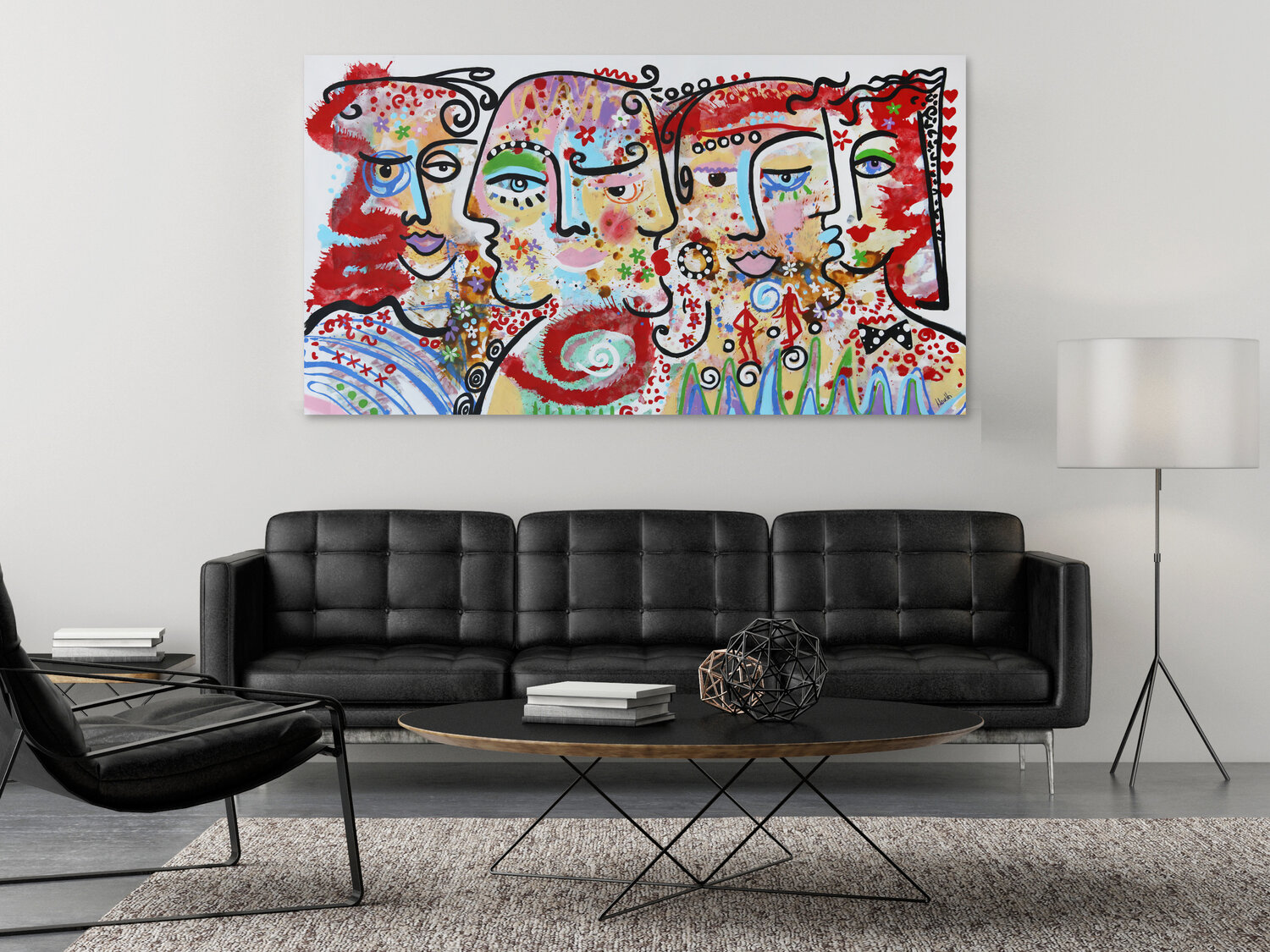 Constellation by Maria Moretti (2022) : Painting Acrylic, Oil on Canvas ...