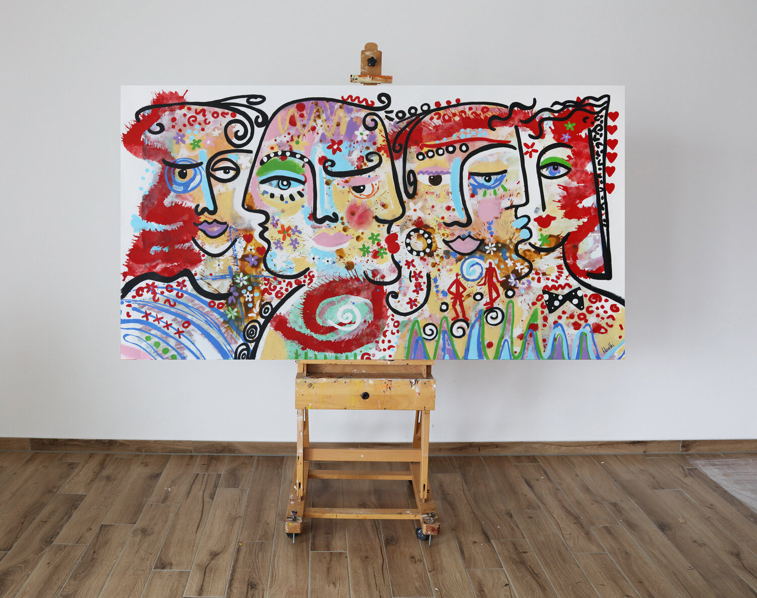 Constellation by Maria Moretti (2022) : Painting Acrylic, Oil on Canvas ...