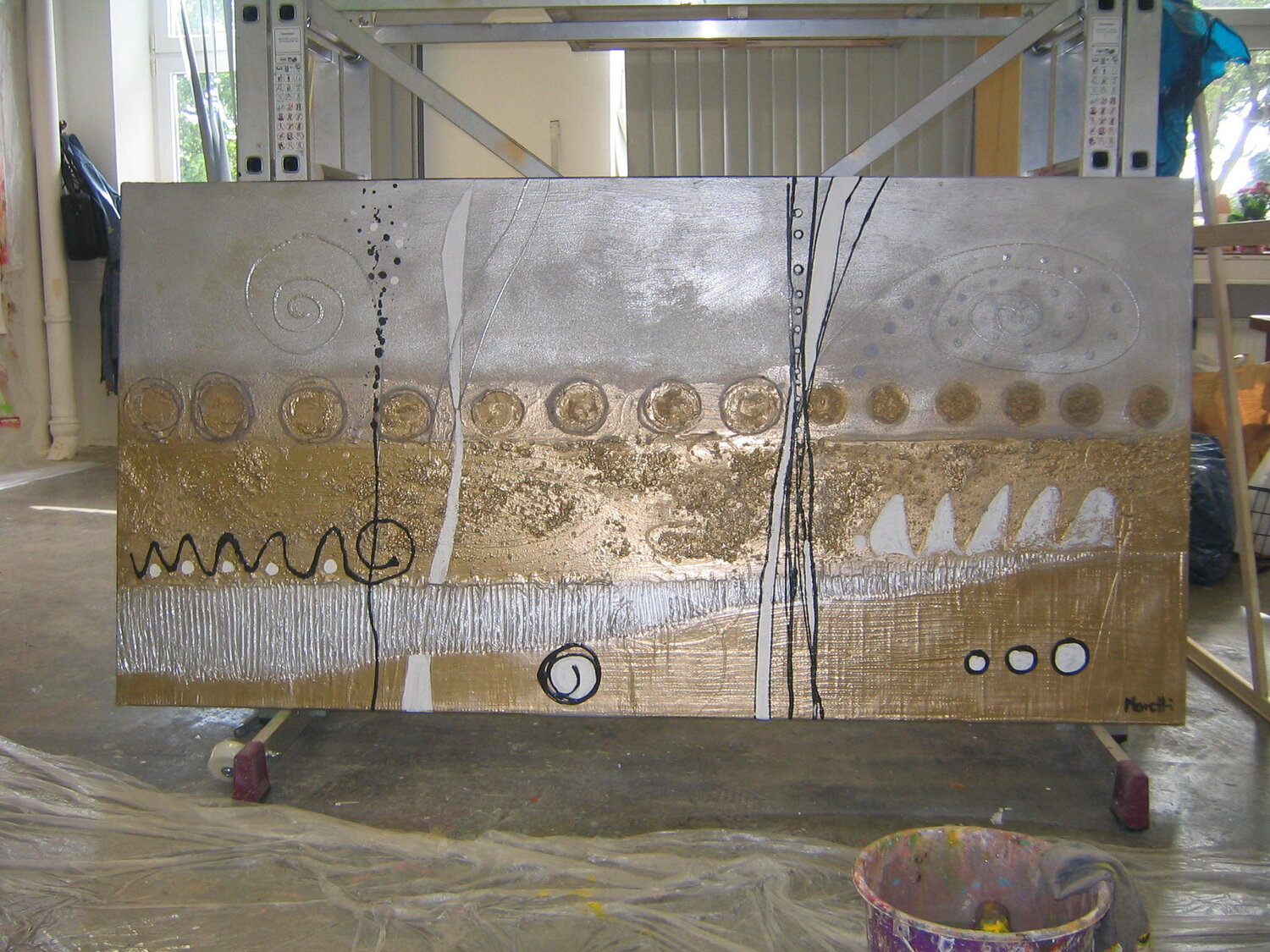 Mississippi by Maria Moretti (2020) : Painting Oil, Gilding on Canvas ...