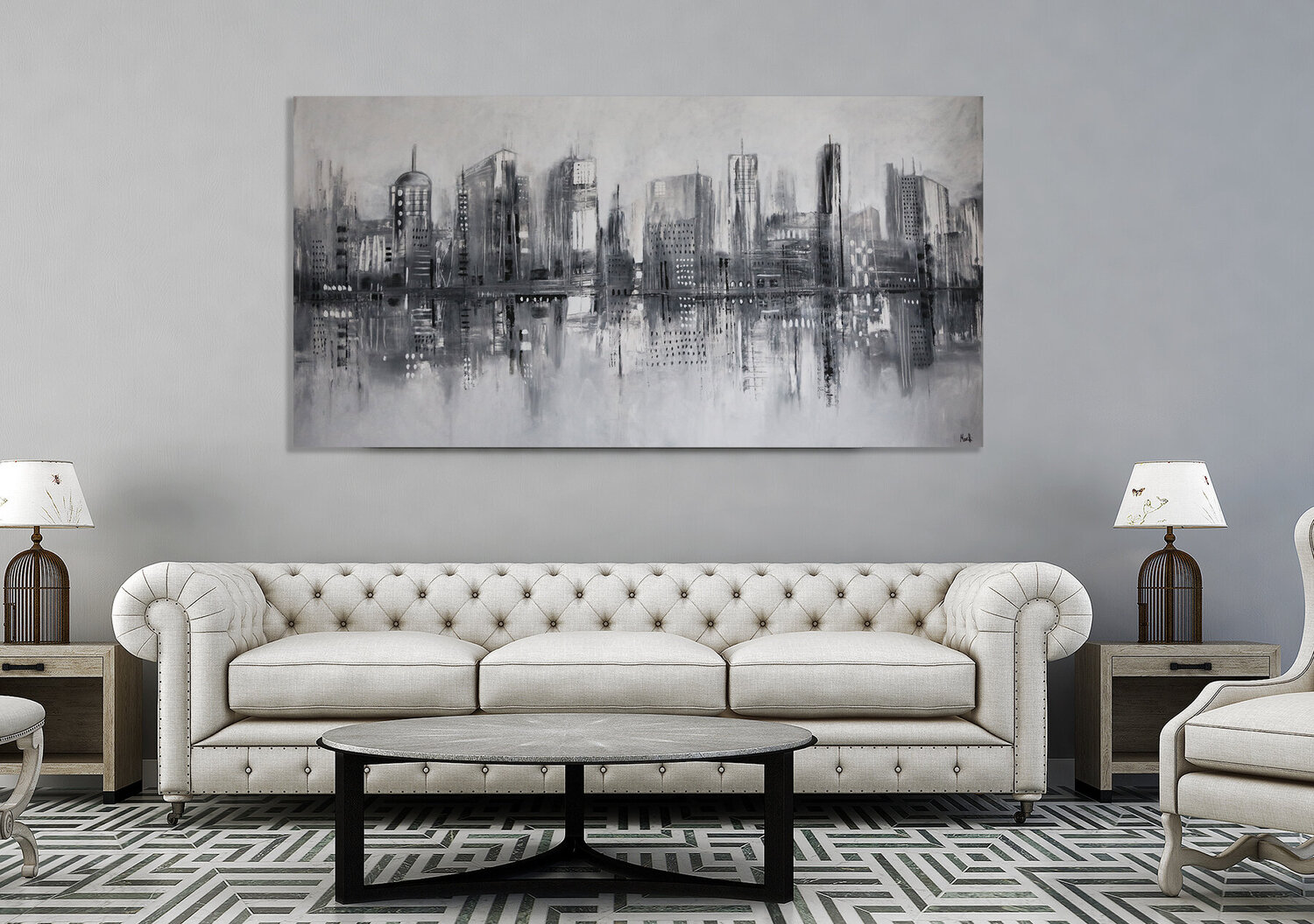 Urban legend by Maria Moretti (2020) : Painting Acrylic, Oil on Canvas ...