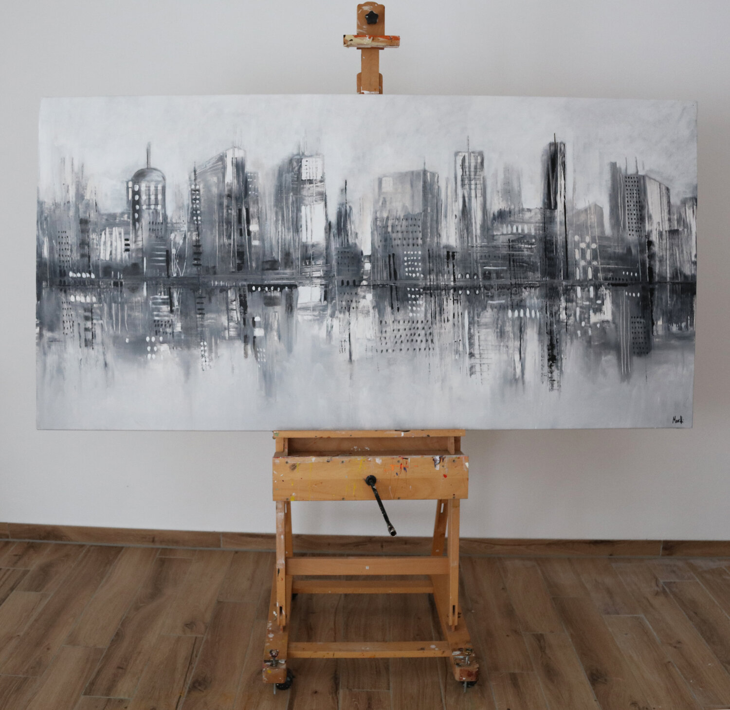 Urban legend by Maria Moretti (2020) : Painting Acrylic, Oil on Canvas ...