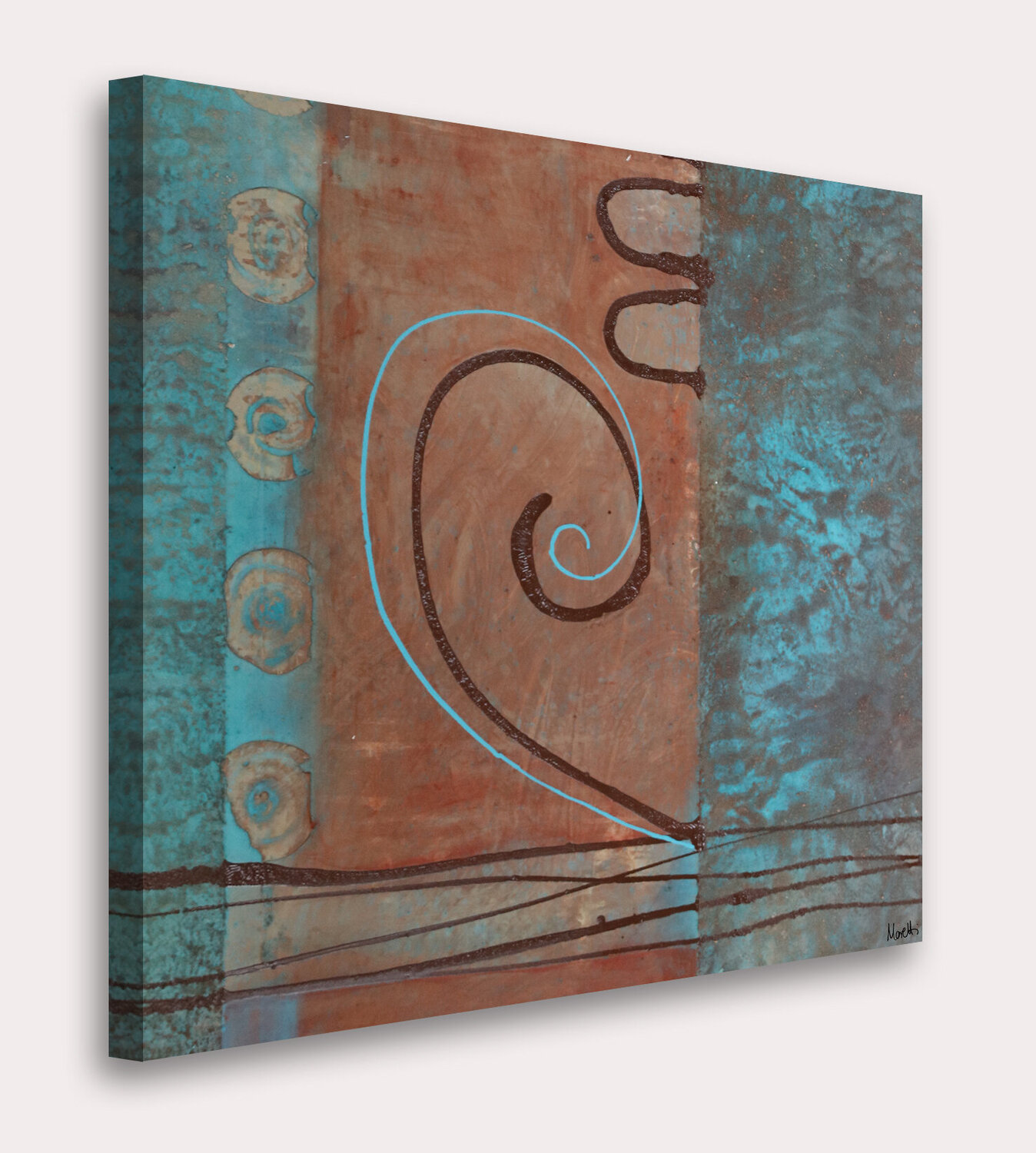 Mediterran by Maria Moretti (2022) : Painting Acrylic, Sand on Canvas ...